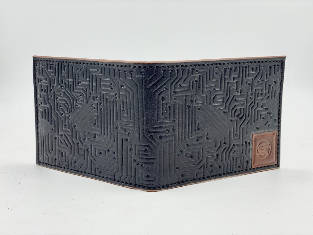 Circuit Board Pattern Wallet - CHRISTOPH JOSEPH LEATHER