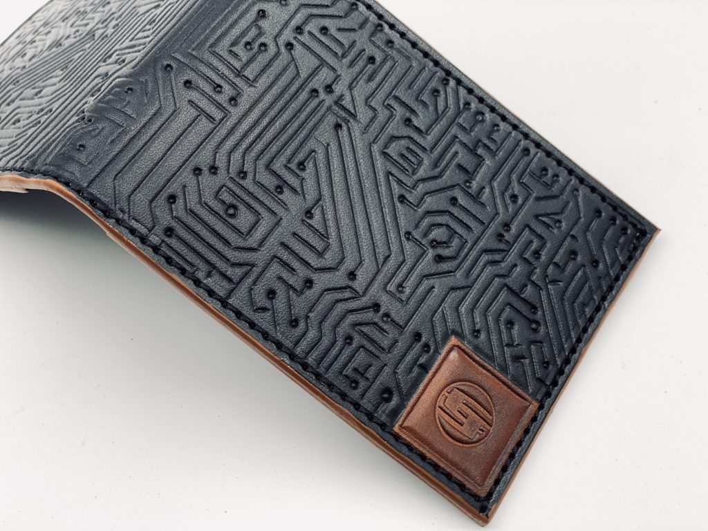 Circuit Board Pattern Wallet - CHRISTOPH JOSEPH LEATHER